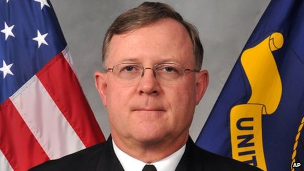 Navy Vice-Adm Timothy Giardina demoted in gambling probe - BBC News