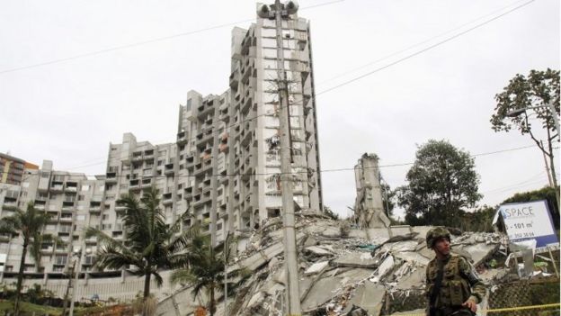 Medellin tower blocks demolished after collapse - BBC News