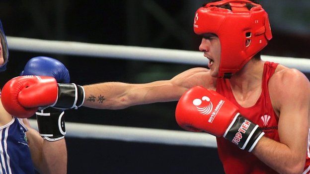 Scottish boxers Joe Ham and Scott Forrest capture Games spirit - BBC Sport