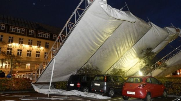 In pictures: European storm aftermath - BBC News