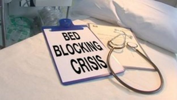 Bed-blocking patients 'should be decanted to other hospitals' - BBC News