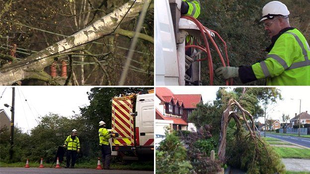 UK Storm: All storm-hit homes have power restored - BBC News