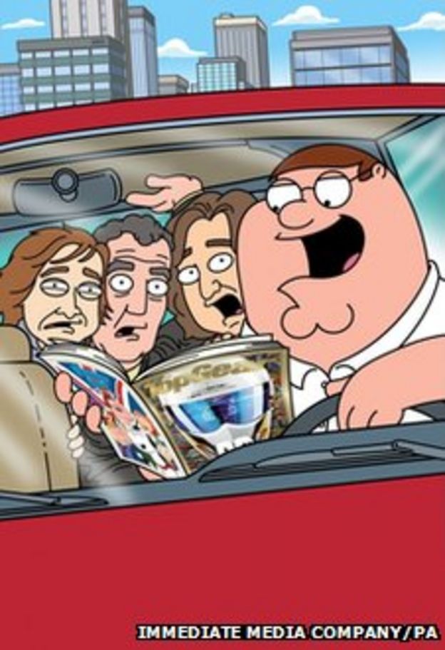 Top Gear given Family Guy makeover for show's magazine - BBC News