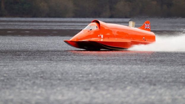 Unseen Donald Campbell speed record footage restored - BBC News