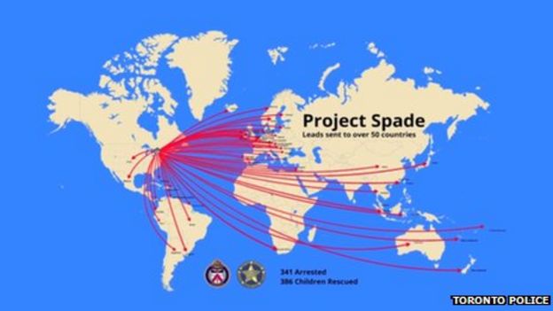 Hundreds held over Canada child porn - BBC News