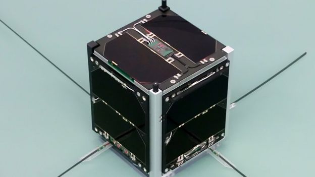Tiny KickSat Sprite satellites hitch ride into orbit - BBC News