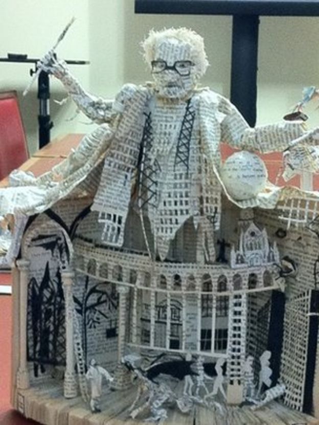 Mystery book sculptures to go on display at the National Library of ...