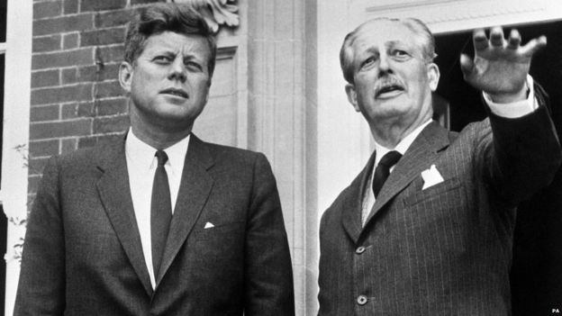 In pictures: JFK remembered at Runnymede memorial - BBC News