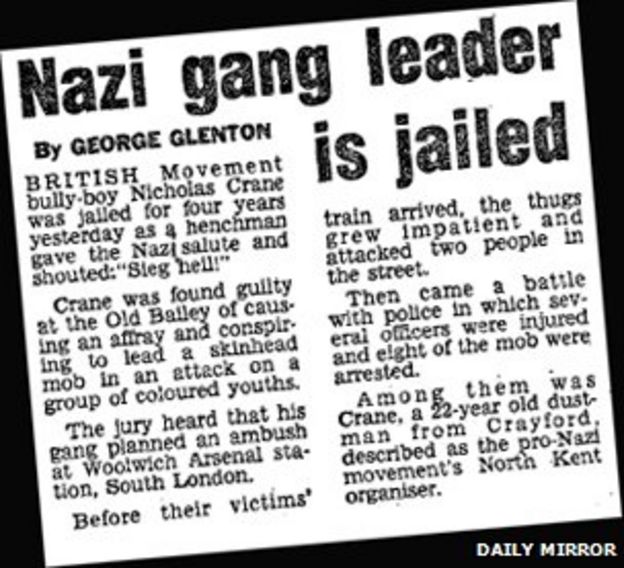 Nicky Crane: The secret double life of a gay neo-Nazi - BBC News