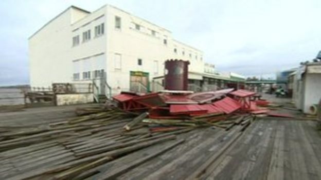 Blackpool North Pier repairs will 'cost millions' after storm - BBC News