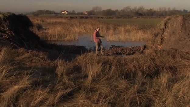 Suffolk flooding: Shingle Street sea wall repairs underway - BBC News