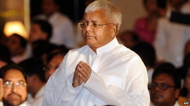 Indian media: 'Setback' to Laloo Yadav's poll ambitions - BBC News