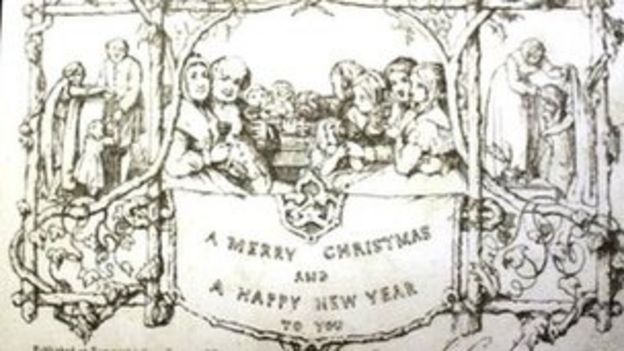 1843 Christmas card sells for £4,200 at auction - BBC News