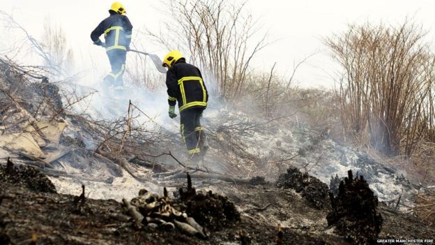 In pictures: Greater Manchester firefighters in 2013 - BBC News