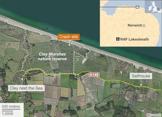 Geese caused fatal USAF helicopter crash in Cley, report says - BBC News