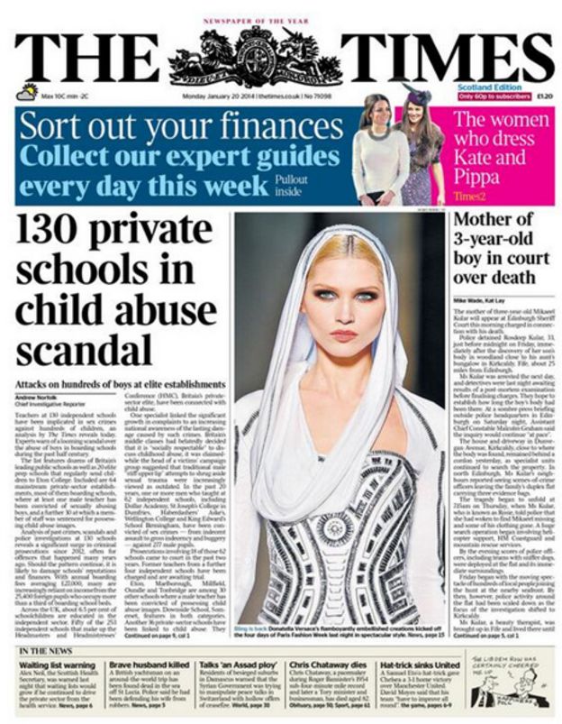 The front pages of Scotland's newspapers - BBC News