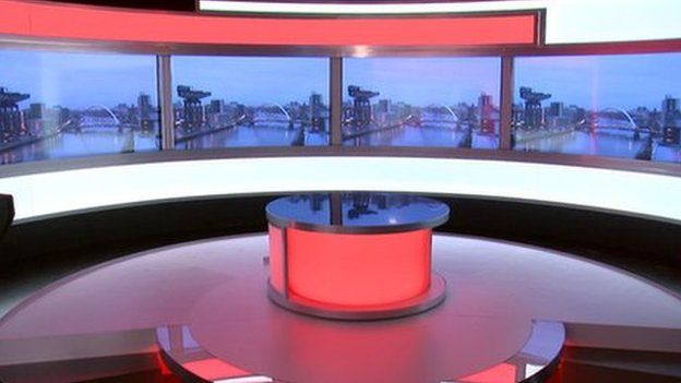 Reporting Scotland studio gets a new look - BBC News