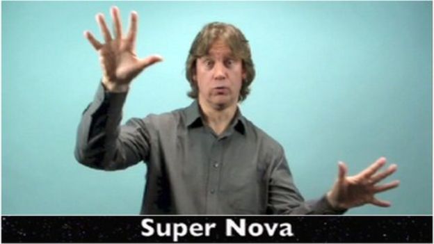 New sign language words to describe solar system - BBC News