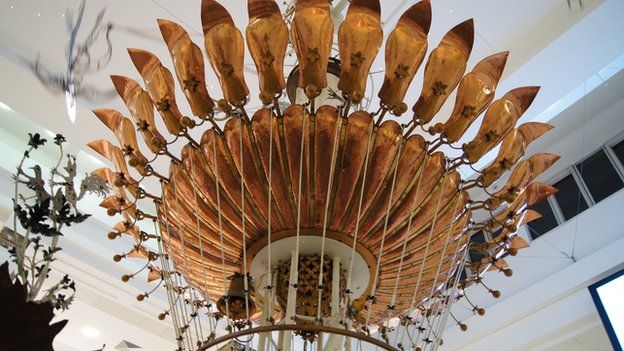 Nottingham Emett Clock: Time piece is dismantled - BBC News