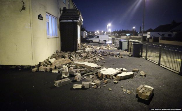In pictures: Storms batter UK - BBC News