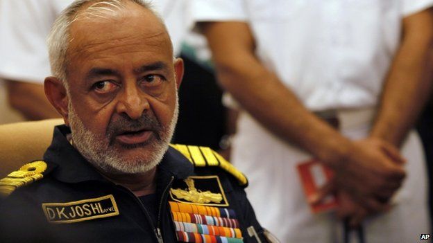 India submarine: Navy boss DK Joshi quits over accident - BBC News