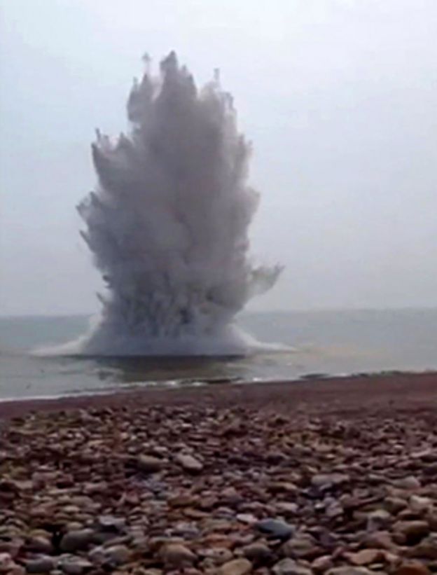 Storms and floods unearth unexploded wartime bombs - BBC News