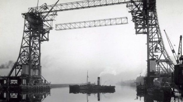 Middlesbrough's Newport Bridge images found after 80 years - BBC News