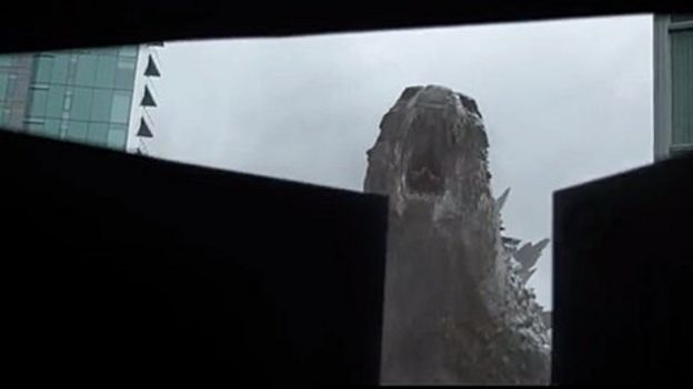 Godzilla: first footage screened at London cinema - BBC News