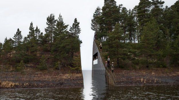 Breivik bomb van exhibited on Norway massacre anniversary - BBC News