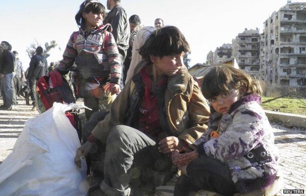 Syria crisis: Number of children in need doubles to 5.5 million - BBC News