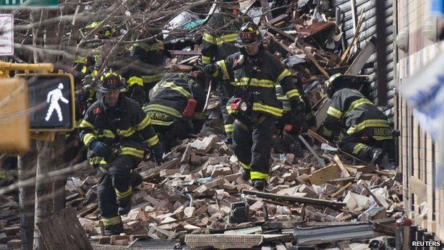 Six dead in New York City buildings collapse - BBC News