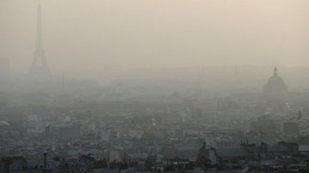 Paris car ban imposed after pollution hits high - BBC News