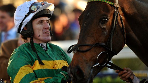 AP McCoy rides 200th winner of season at Haydock - BBC Sport