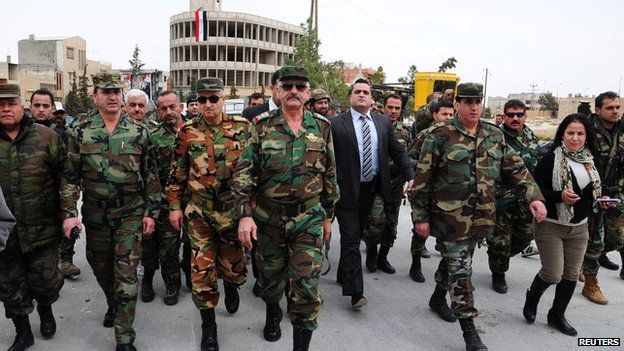 Yabroud town - a strategic prize for Syria government - BBC News