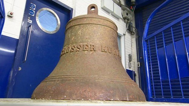 Bristol garden's WW1 German battleship bell sells for £5,000 - BBC News