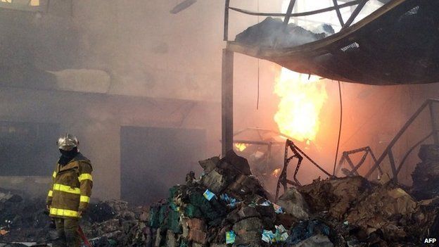 Seven dead as war bomb explodes in Bangkok scrap yard - BBC News