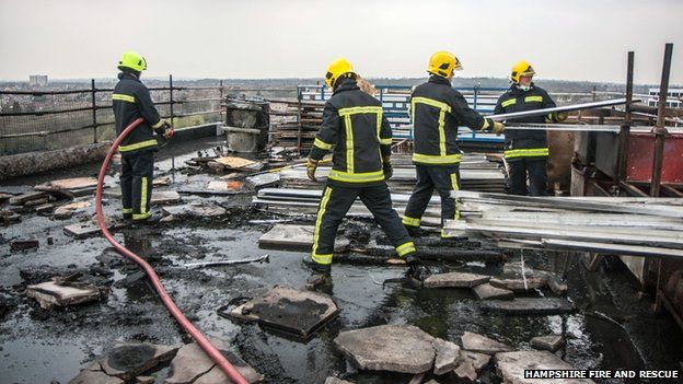 Large construction site fire in Southampton city centre 'an accident ...