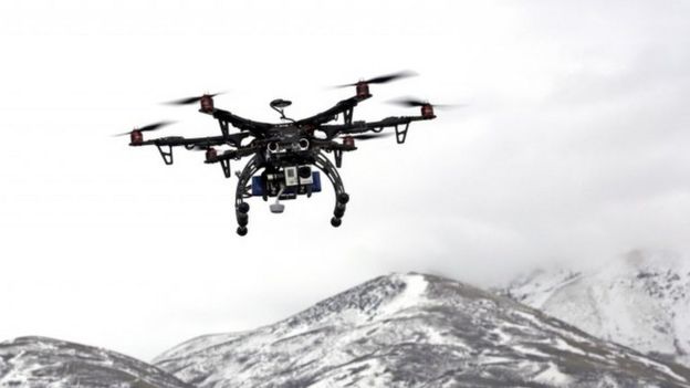 African firm is selling pepper-spray bullet firing drones - BBC News