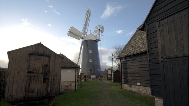 Burwell's windmill reopens after £420,000 restoration - BBC News