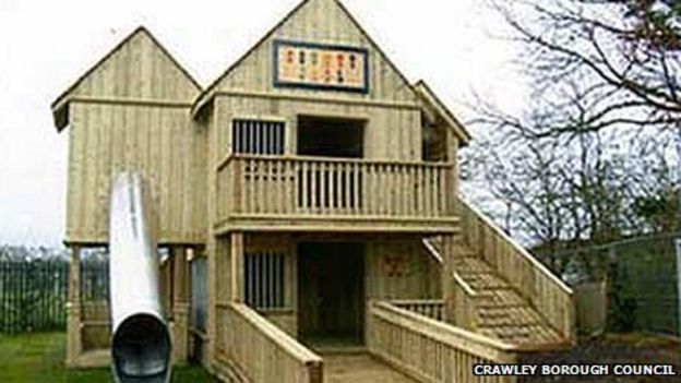 Four Crawley playgrounds closed after child injured - BBC News