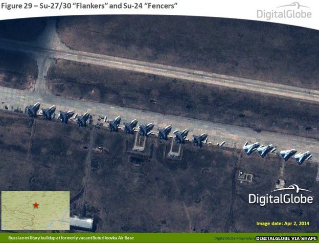 In pictures: Russian military build-up near Ukraine - BBC News