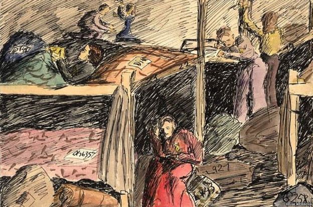 'Haunting' art by Jewish children in WW2 concentration camp - BBC News