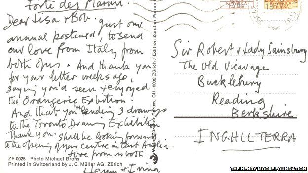 Henry Moore and Robert Sainsbury letters on show - BBC News