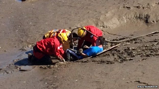 Kendal boy, 13, saved from Morecambe Bay quicksand - BBC News