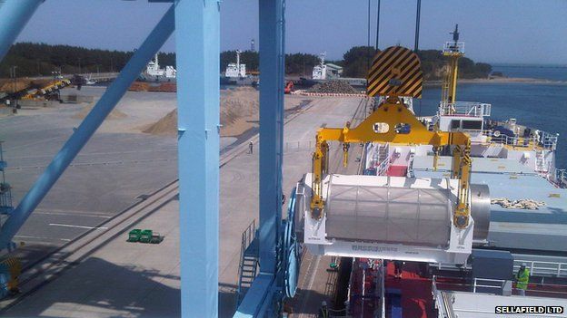 Sellafield sends 'largest' waste shipment to Japan - BBC News