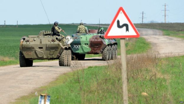 In Pictures Ukraine Moves On Pro Russian Separatists Bbc News