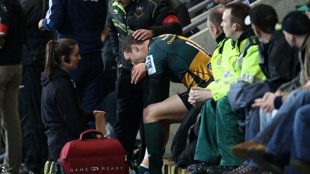 Northampton Saints play down George North injury fears - BBC Sport
