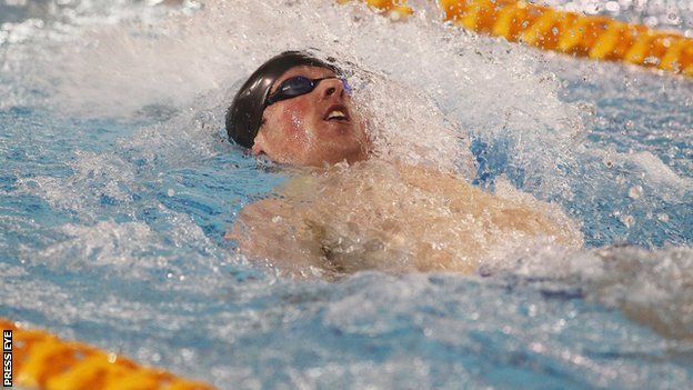 Jordan Sloan becomes fourth NI swimmer to achieve Glasgow time - BBC Sport