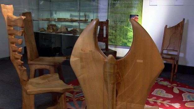 Anxious funding wait for Tim Stead's house with a wooden heart - BBC News