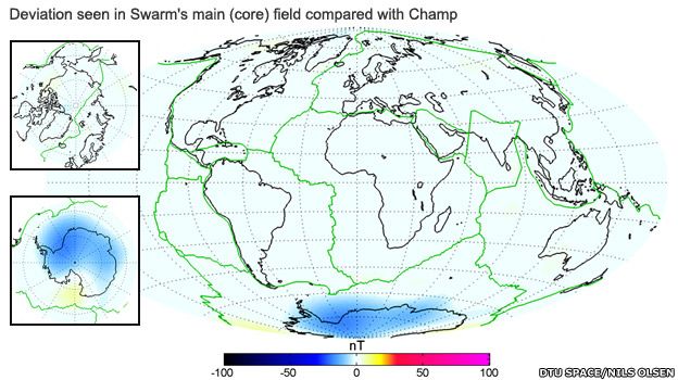 Swarm 'delivers on magnetic promise' - BBC News